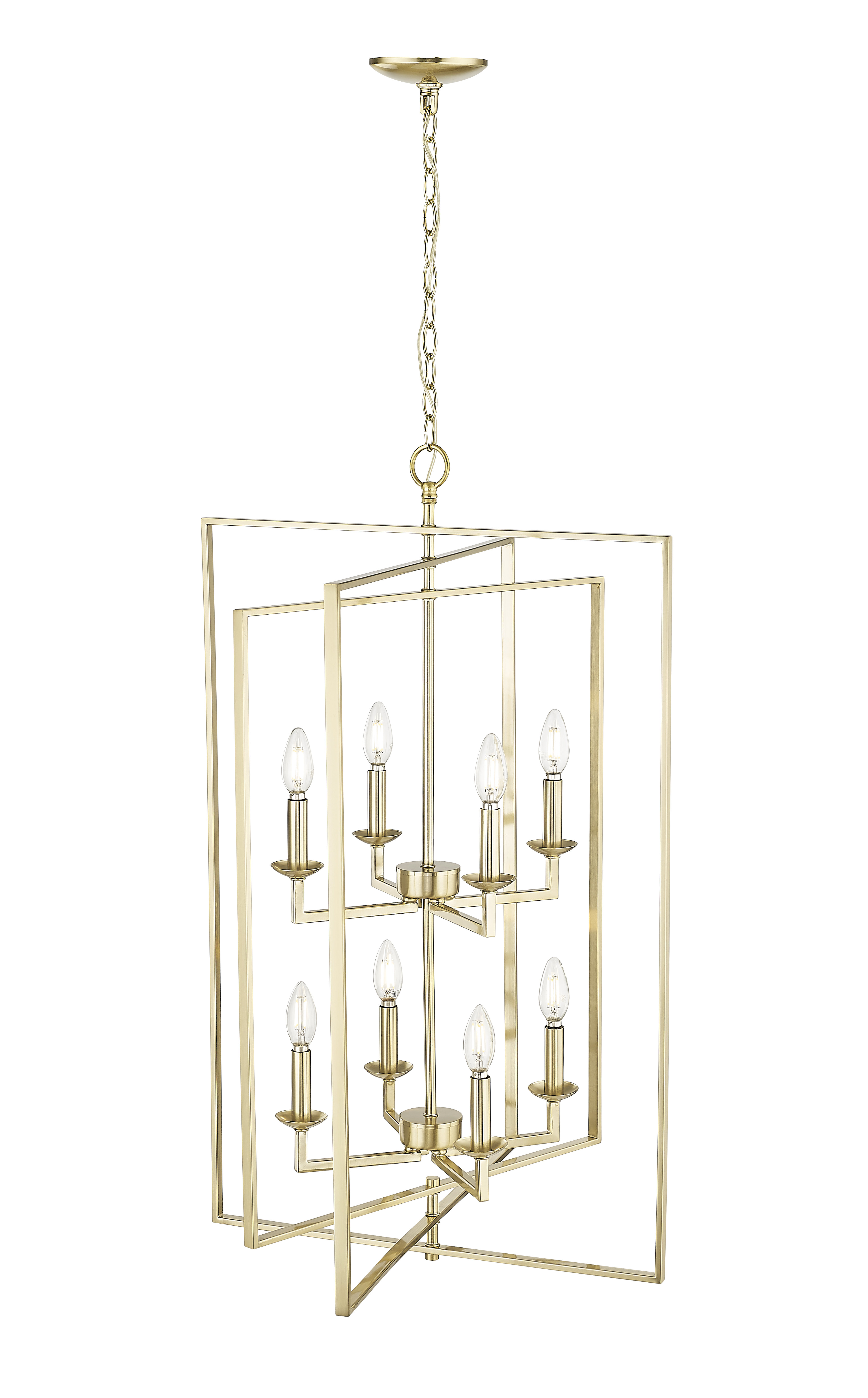 Rosdorf Park Klever 8 - Light Modern Gold Geometric Pendant - Wayfair ...