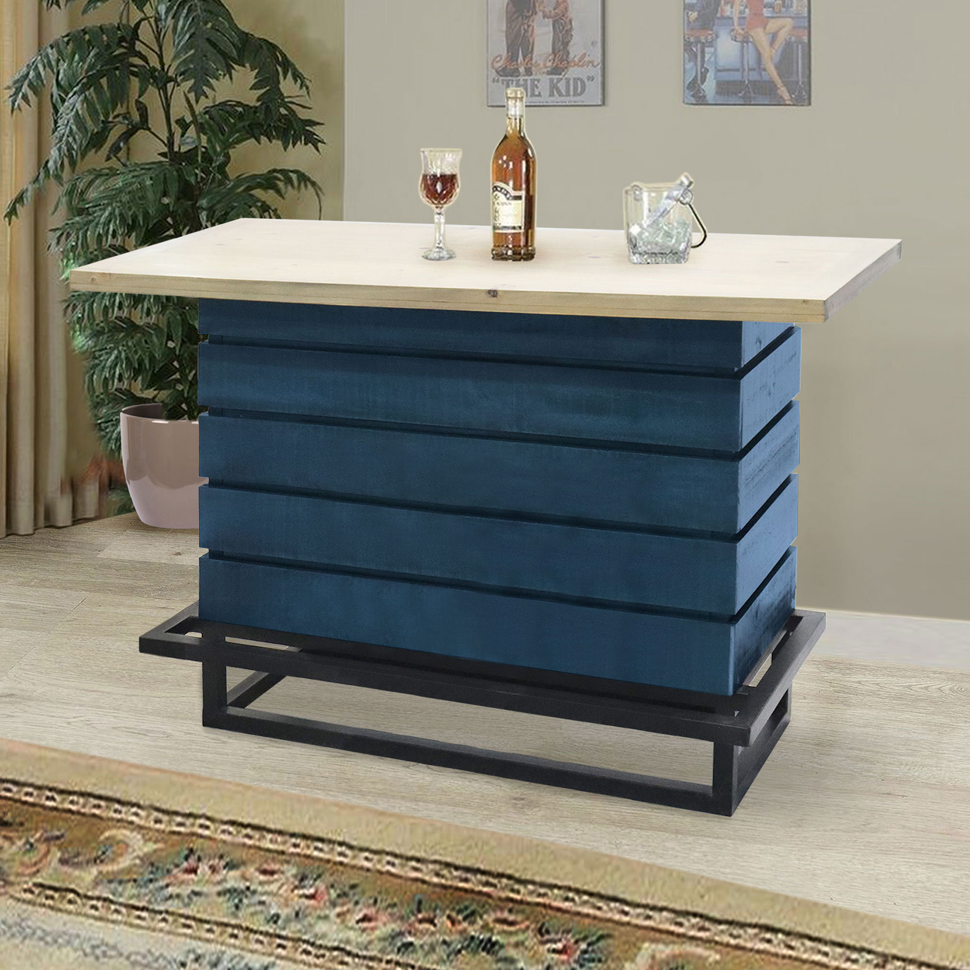 Red Barrel Studio Martini Moaied Bar with Storage | Wayfair