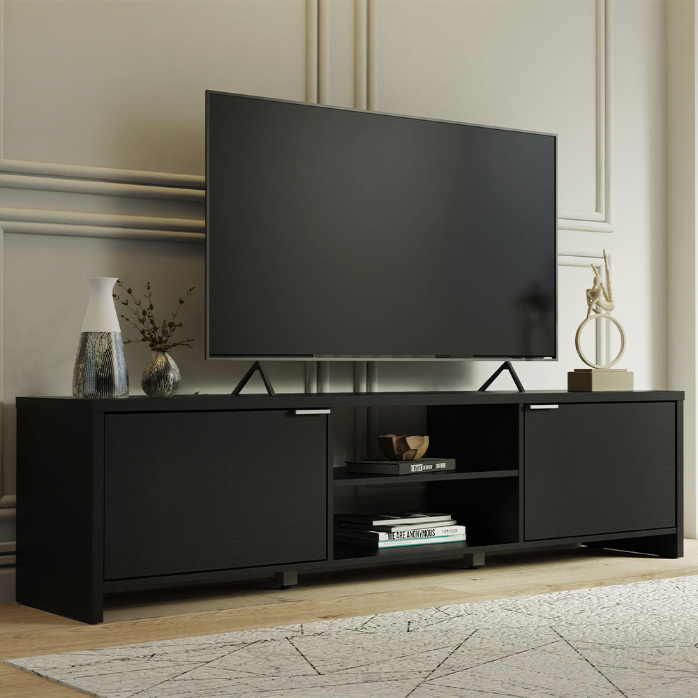 MADESA TV Stand Large Media Console with Cable Management for 65, 75 ...