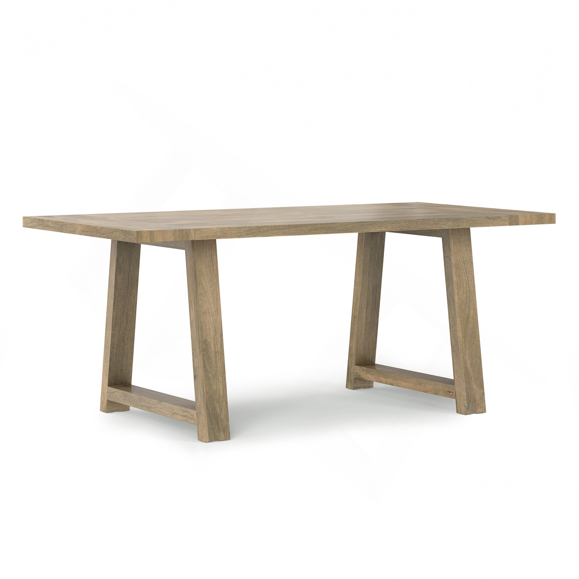 One Allium Way® Whitley 72 Inch Wide Mango Farmhouse Dining Table In ...