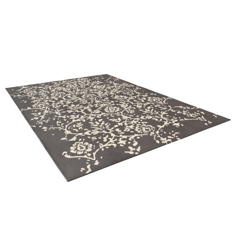 Marlow Home Co. Demarcus Dark Baroque Cream/Dark Grey Rug | Wayfair.co.uk