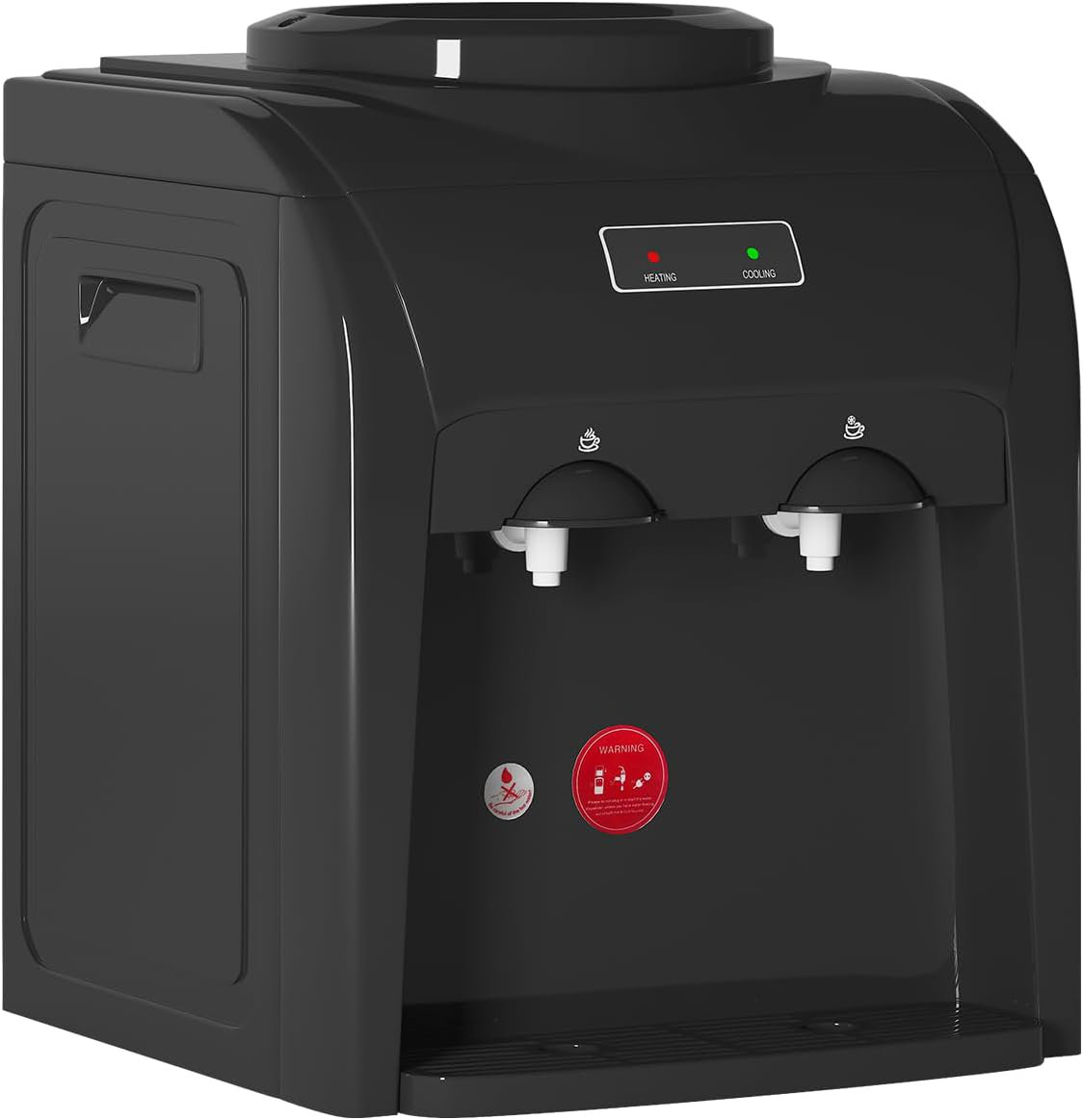 TABU Top Loading Water Cooler Dispenser, Hot & Cold Water, Countertop ...