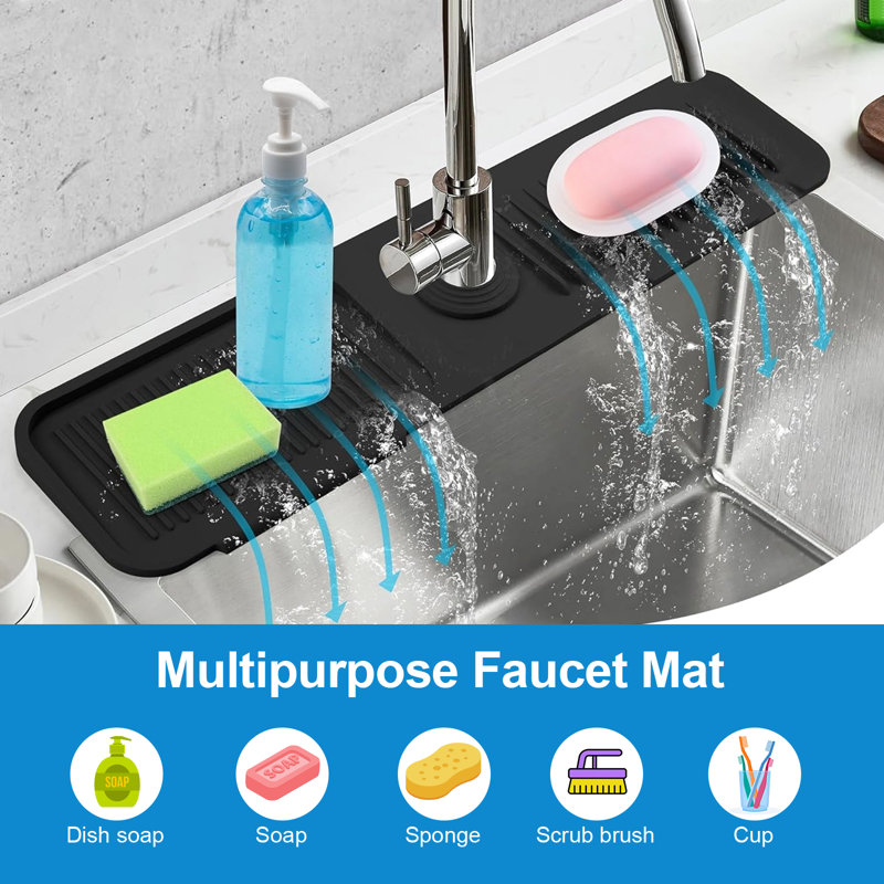 CELECTIGO Keep Your Countertops Dry with Silicone Faucet Mat & Reviews ...