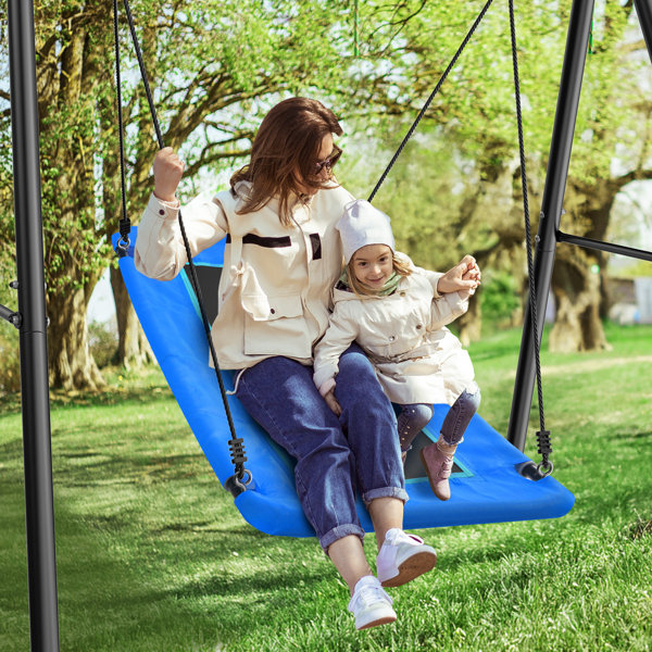 Klo Kick Metal Swing Set With 60" Skycurve Swing | Wayfair