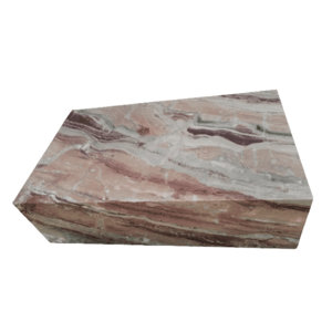 BETACH Genuine Marble Block Coffee Table - Rosso Orobico Marble | Wayfair