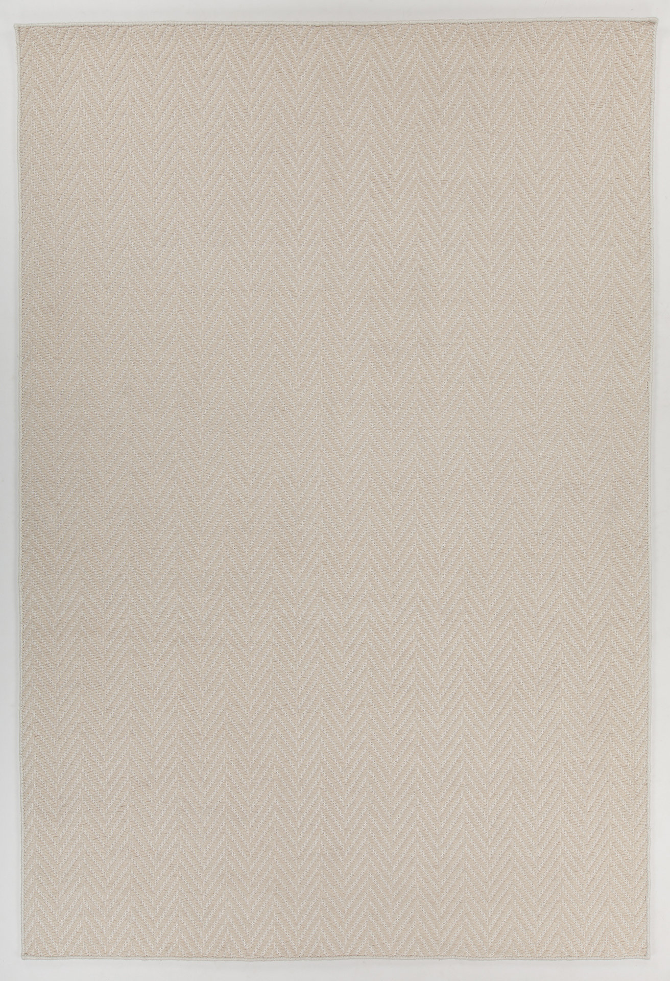 Ivy Bronx Schram Chevron Handmade Dhurrie Beige Area Rug | Wayfair