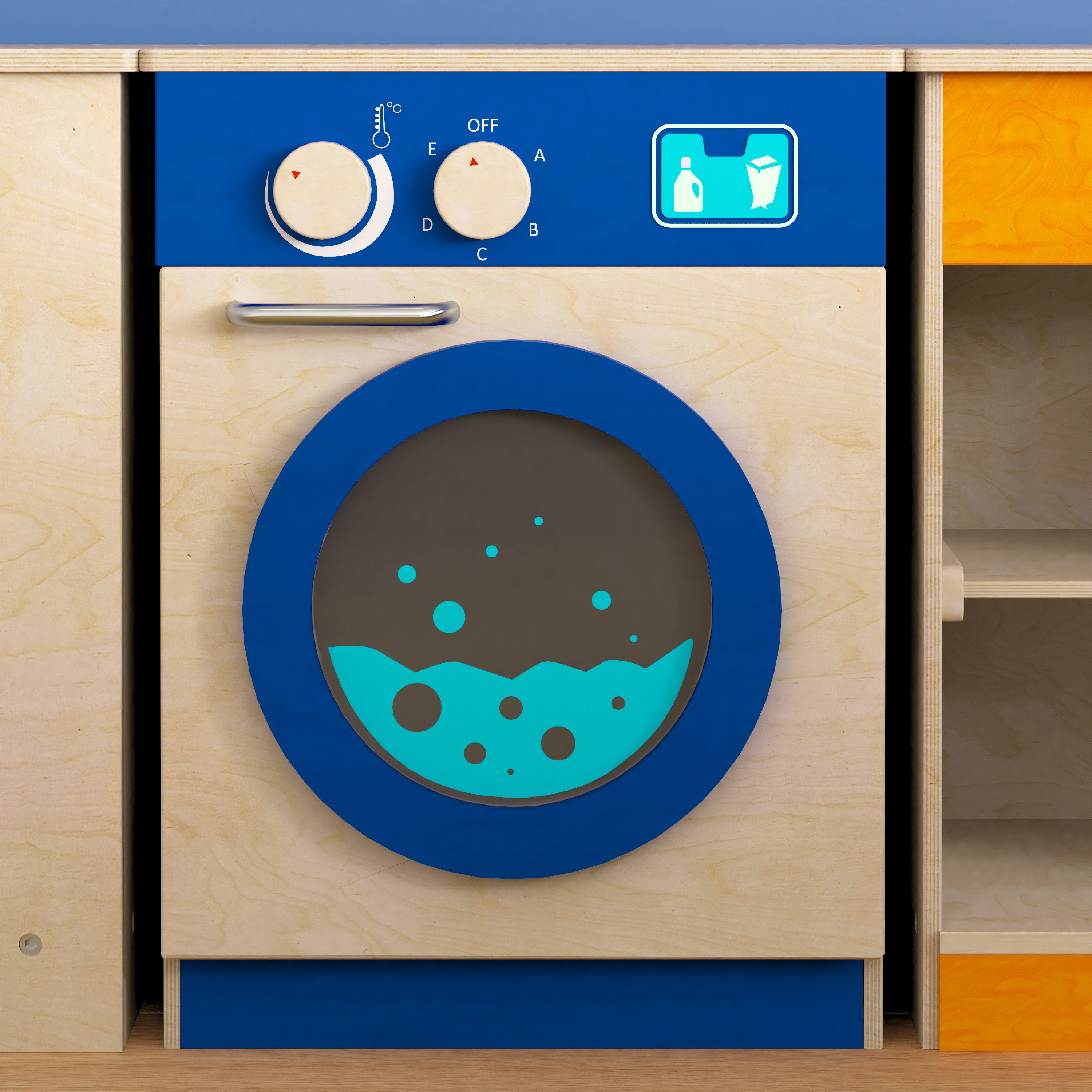 Bright Beginnings Ari Jae Wooden Commercial Grade Kid's Kitchen Washing ...