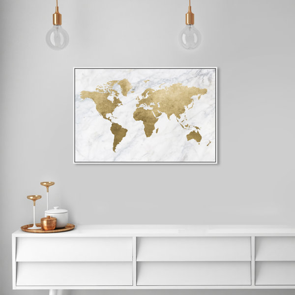 Mercer41 " Large Mapamundi Marble " & Reviews - Wayfair Canada