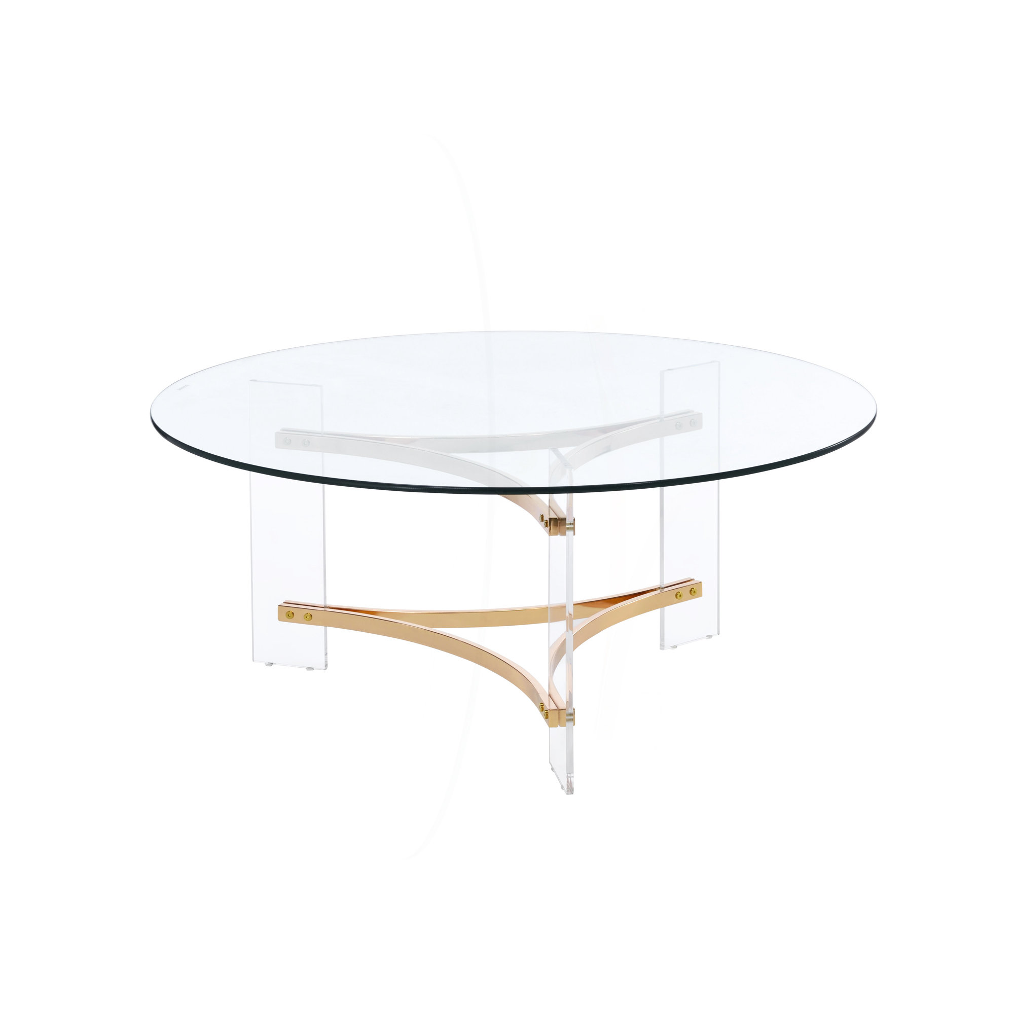 Brayden Studio® Gold Finish Coffee Table | Wayfair