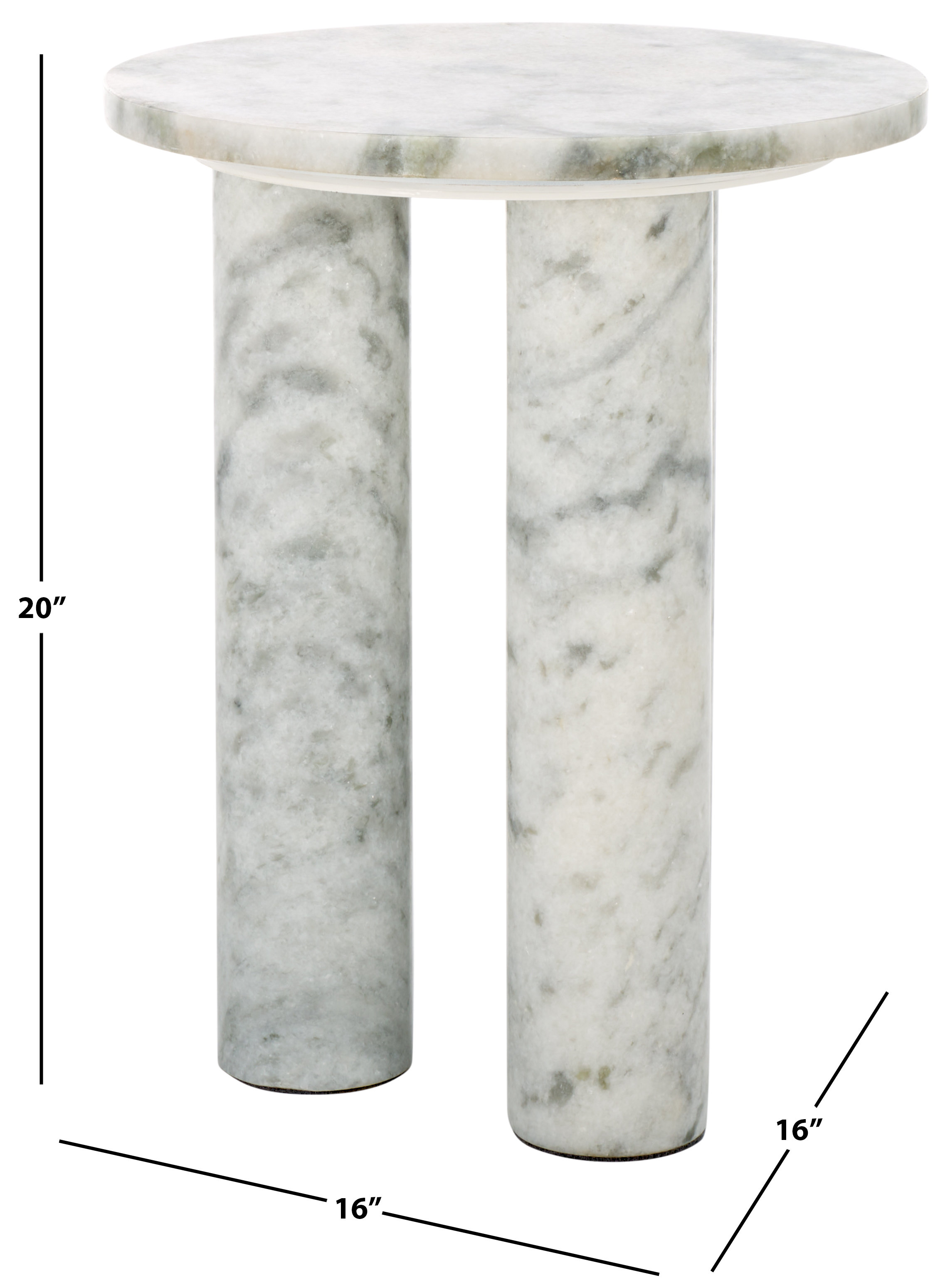 AllModern Izel Marble End Table | Wayfair