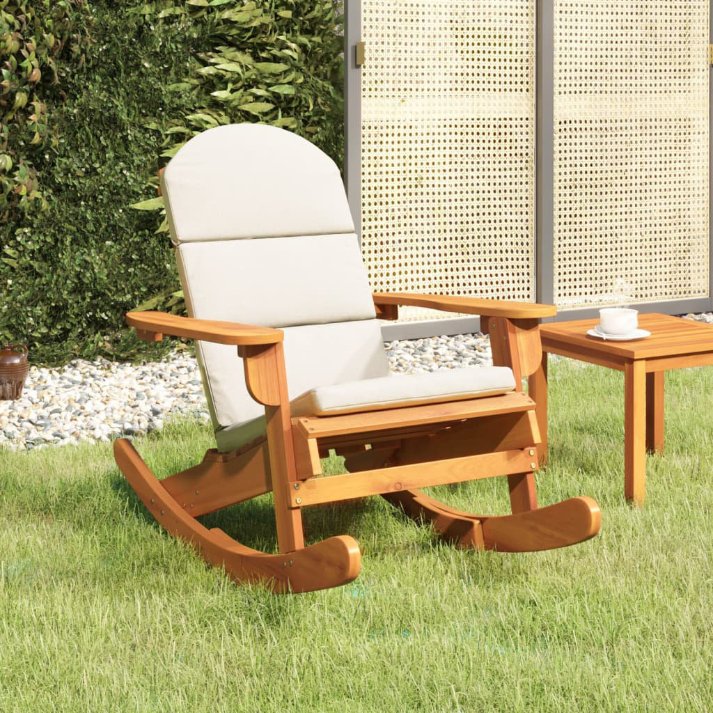 Highland Dunes Adirondack Rocking Chair Porch Rocker with High Back ...