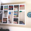 Hykkon Jago 173cm H x 120cm W Geometric Bookcase & Reviews | Wayfair.co.uk