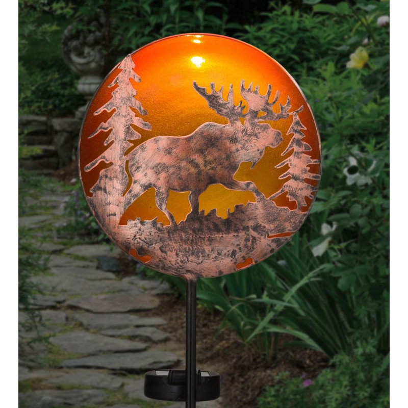 Regal Art & Gift Night Sky Solar Stake - Moose | Wayfair
