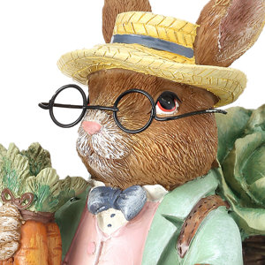 The Holiday Aisle® Resin Bunny with Veggies & Reviews | Wayfair