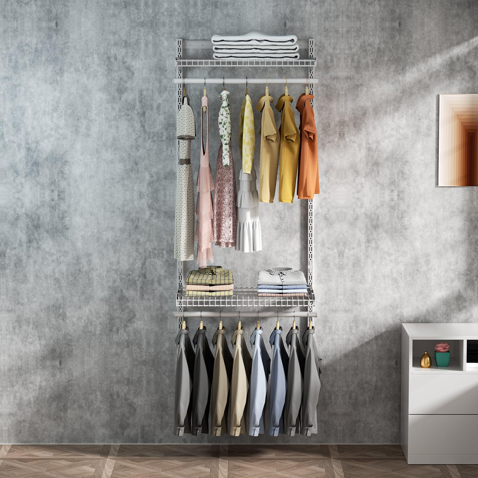 HOMEIBRO 24.4'' Closet System | Wayfair