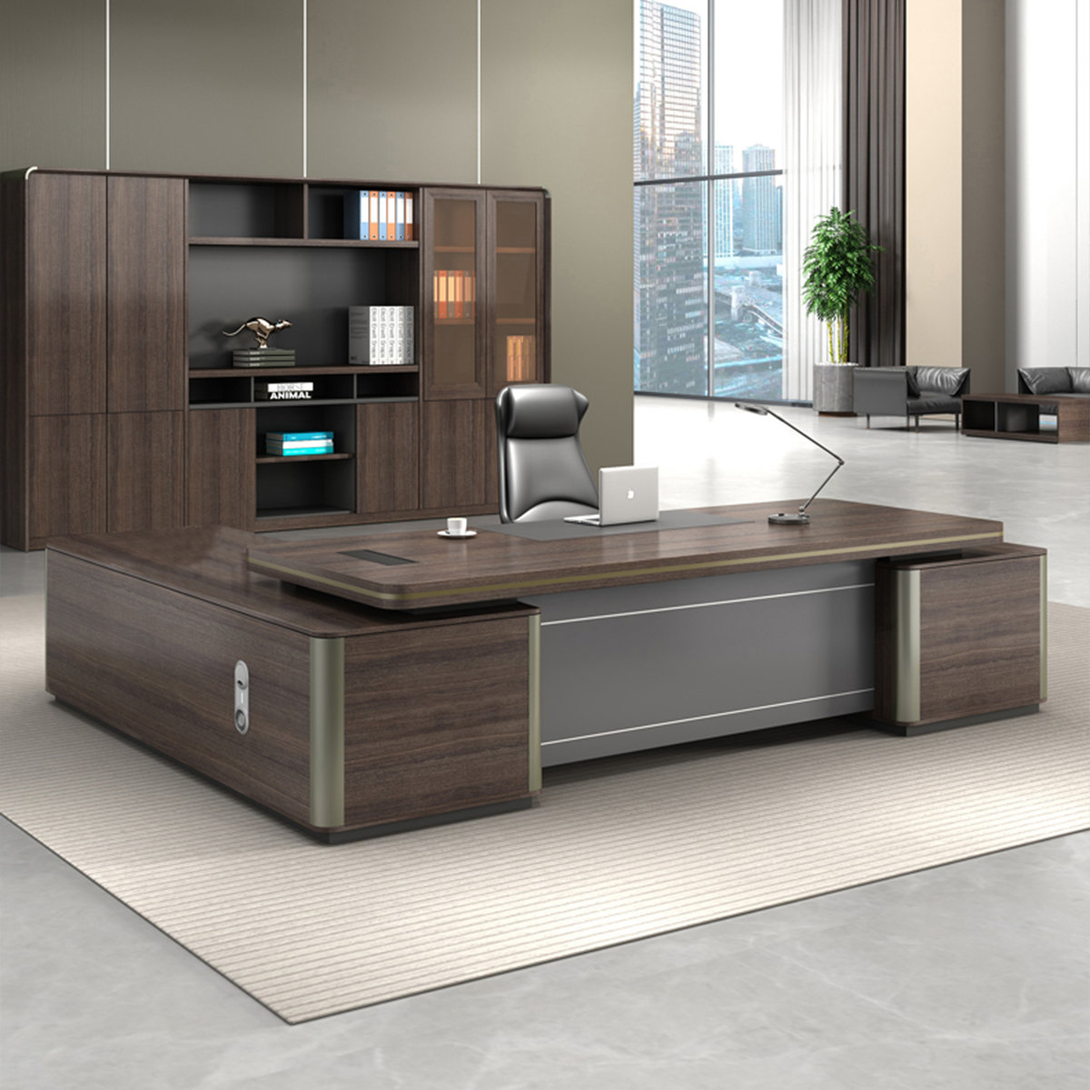 Orren Ellis Modern Minimalist Tan L-Shaped Office Desk - Wayfair Canada