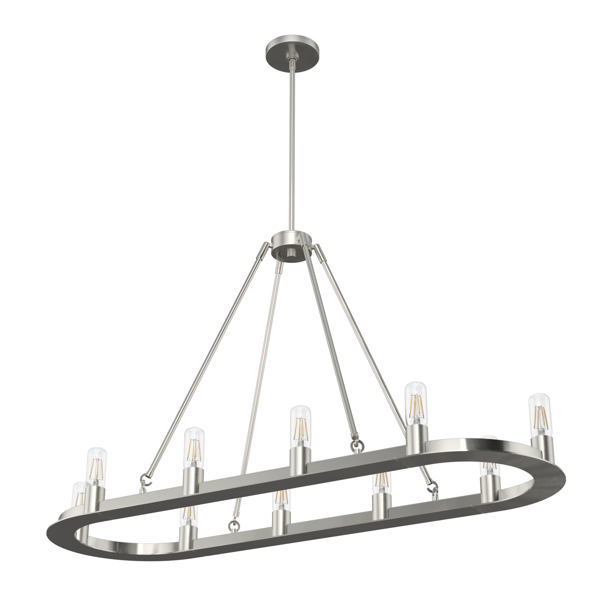 Hunter Fan Hunter Saddlewood 10 Light Linear Chandelier Light Fixture ...