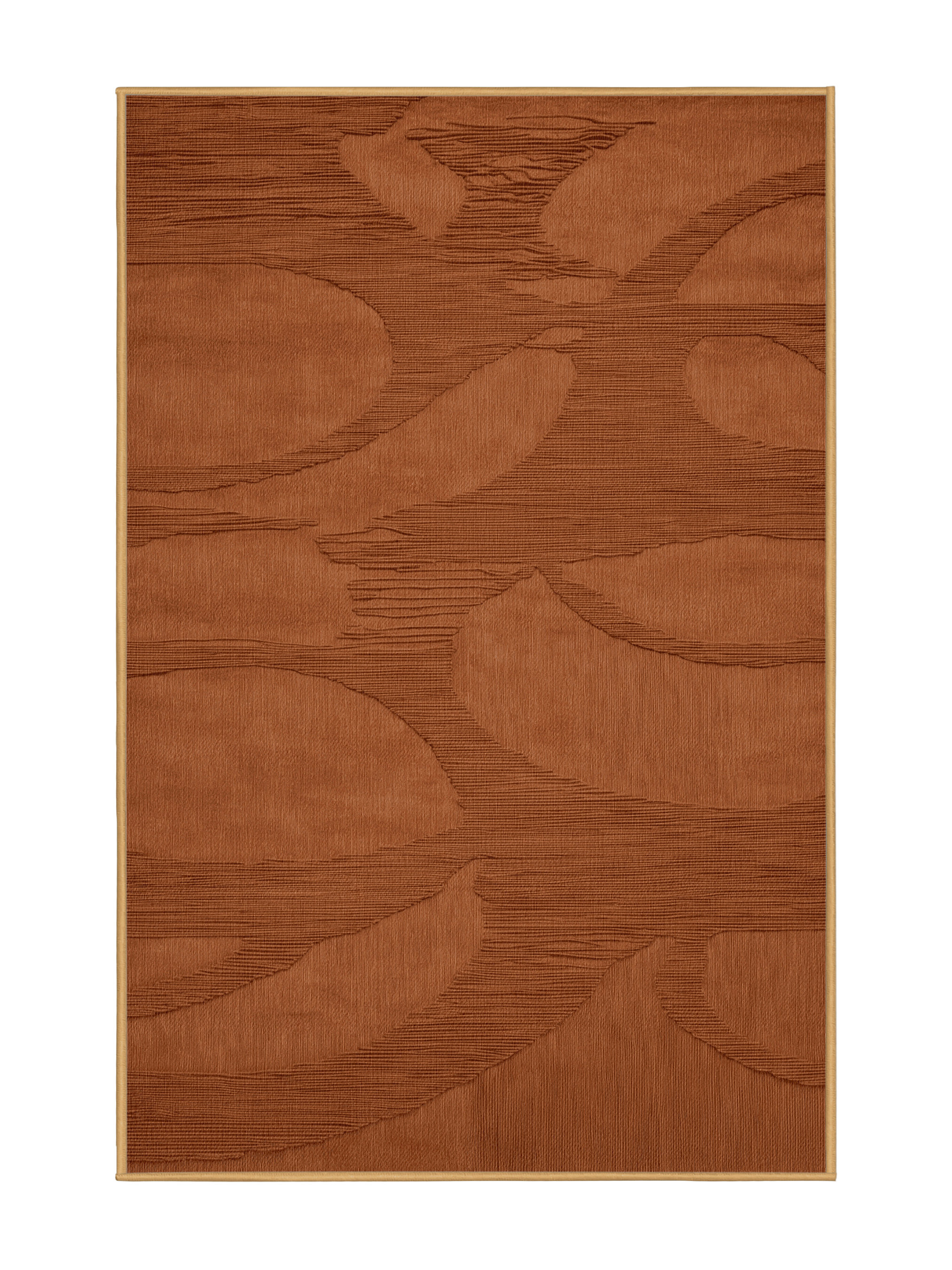 Hokku Designs Machine Washable Abstract Brown Area Rug | Wayfair