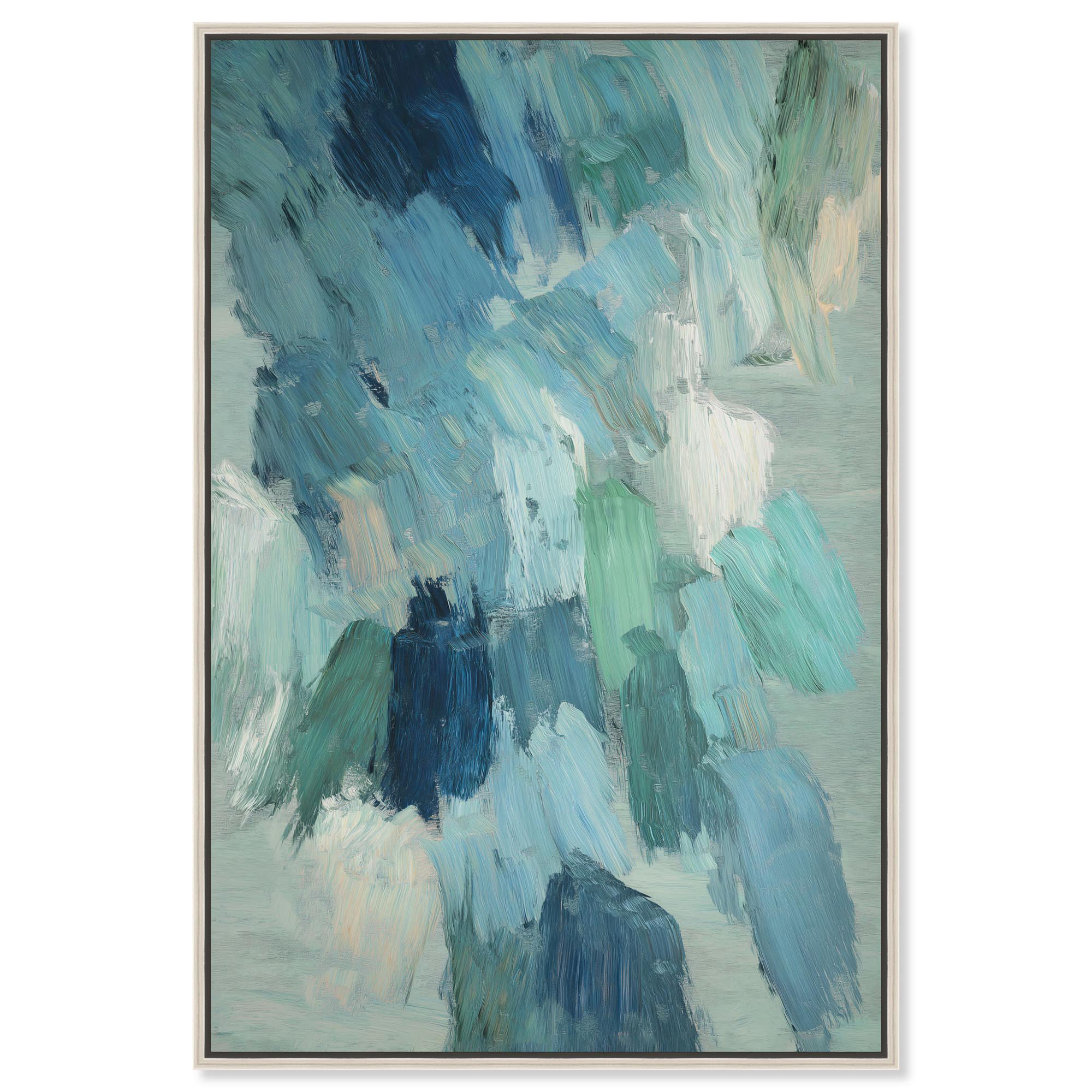 Art Remedy Riptide III Blue Art Canvas Print by Art Remedy | Wayfair