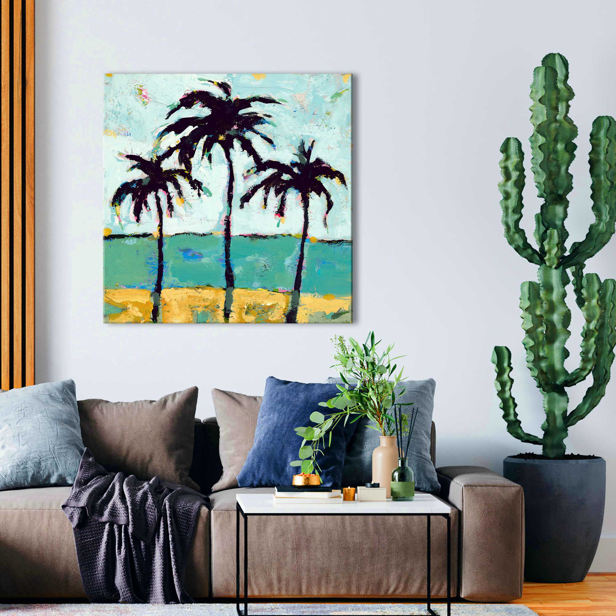 Bayou Breeze Tres Palmas (Square) By Vas Athas Print - Wayfair Canada