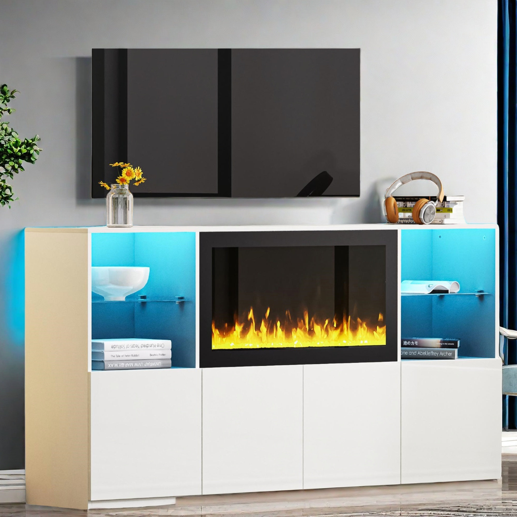 Non Heating Electric Fireplace