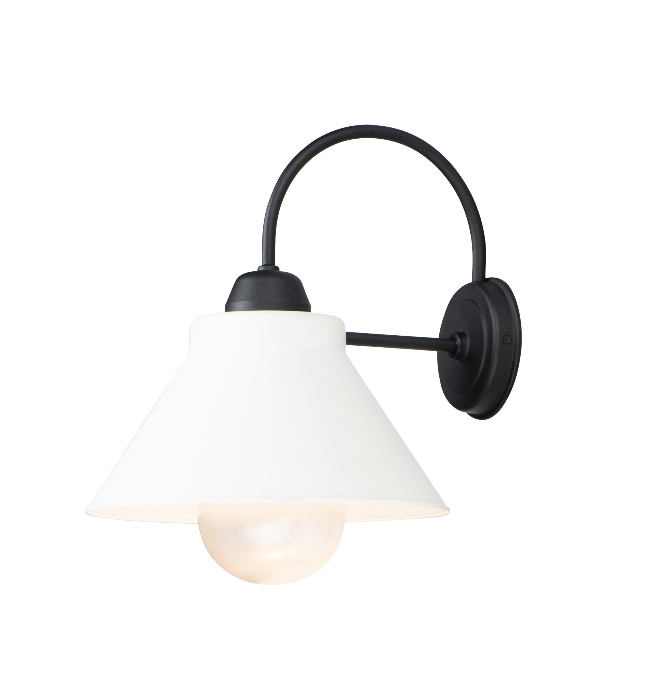 Joss & Main Shayne Black 1 - Bulb 15.75" H Outdoor Barn Light - Wayfair ...