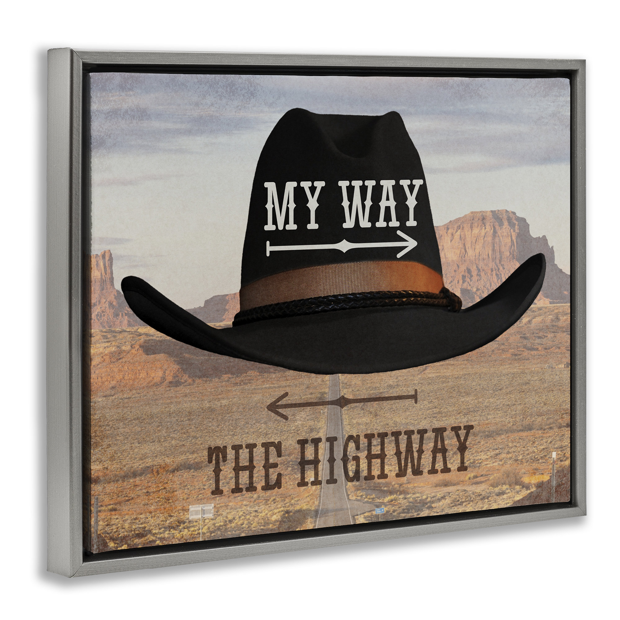 Ophelia & Co. My Way or Highway Cowboy Floating Frame, design by Marcus ...