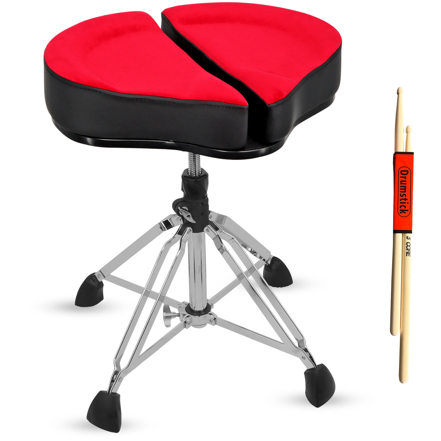 Latitude Run® 5 Core Drum Throne Sponge Padded Guitar Stool Drummer ...
