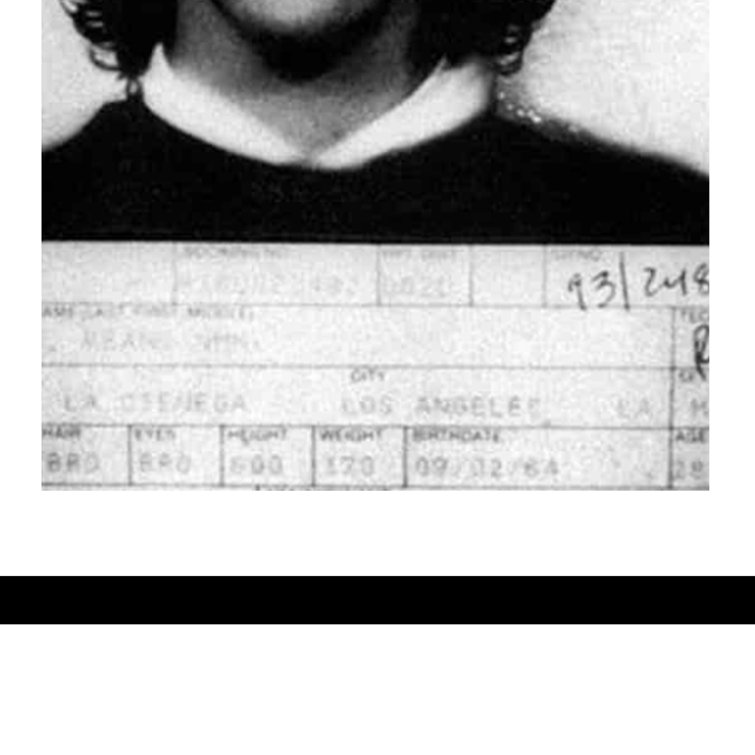 Venice Beach Collections Keanu Reeves 1993 Mugshot - 14x18 Framed Print ...