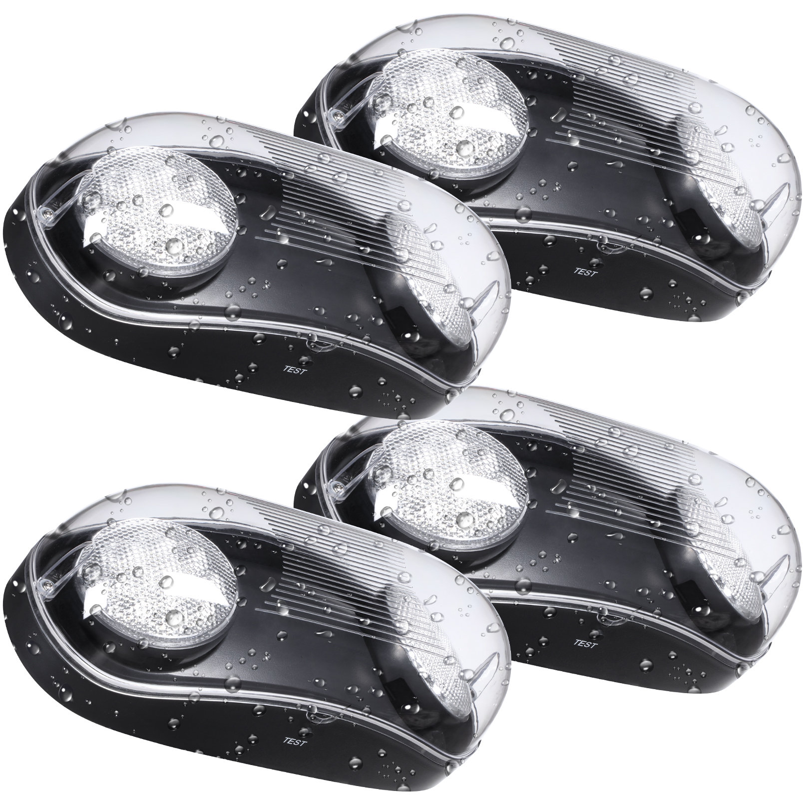 LEONLITE Led Emergency Exit Light With Battery Backup, 2 Adjustable ...