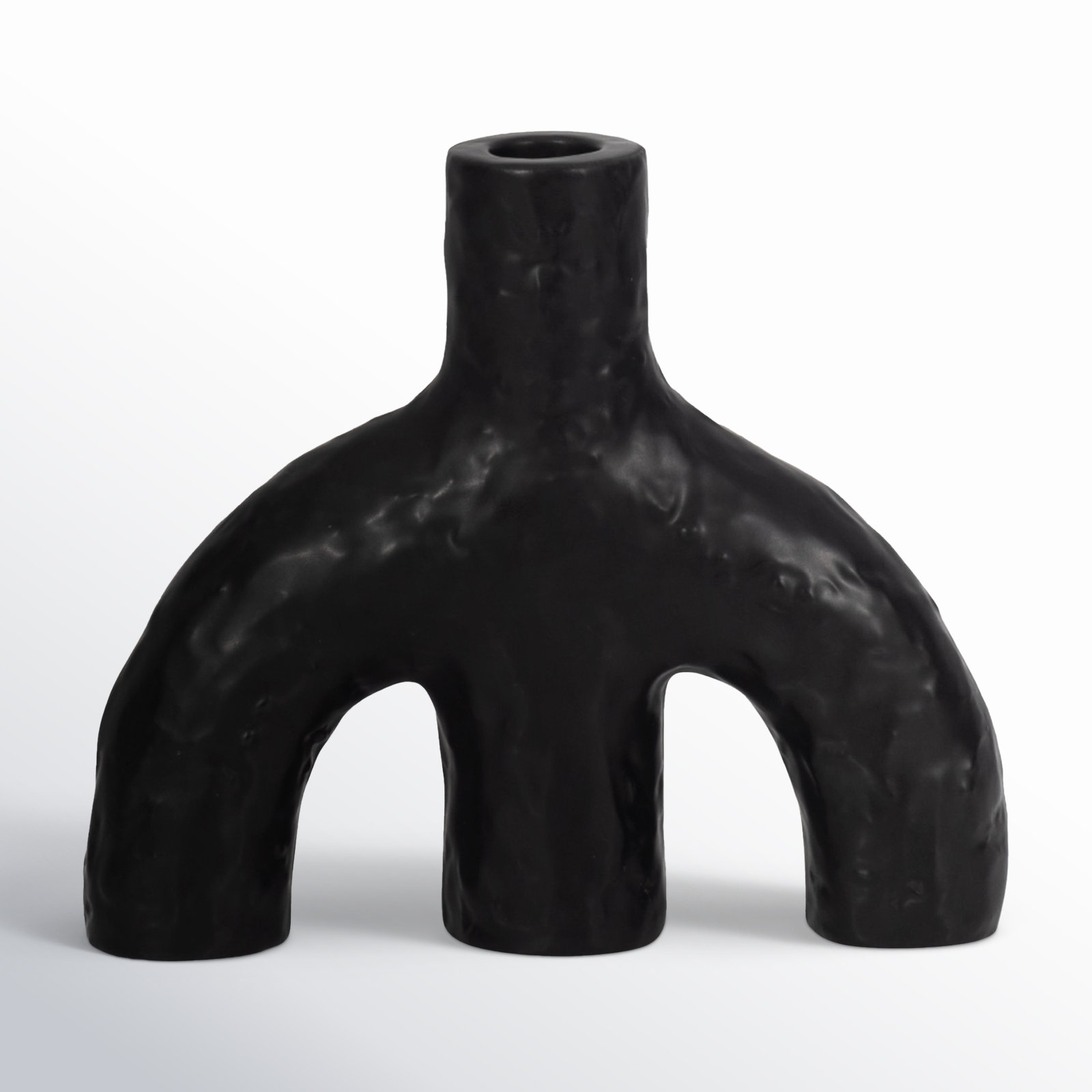 Joss & Main Sagebrook Home Volcano Texture Double Arched Taper Holder ...