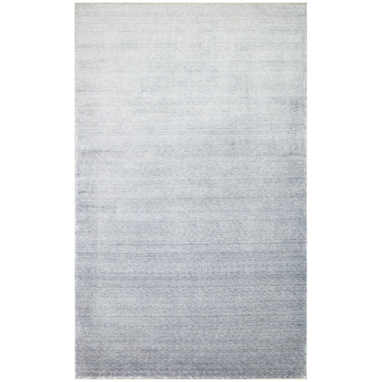 Ebern Designs Onic Grey Modern Tencel Handmade Area Rug | Wayfair.co.uk