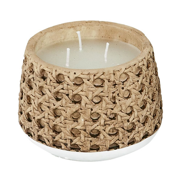 Bay Isle Home Unscented Jar Candle with Cement Holder | Wayfair