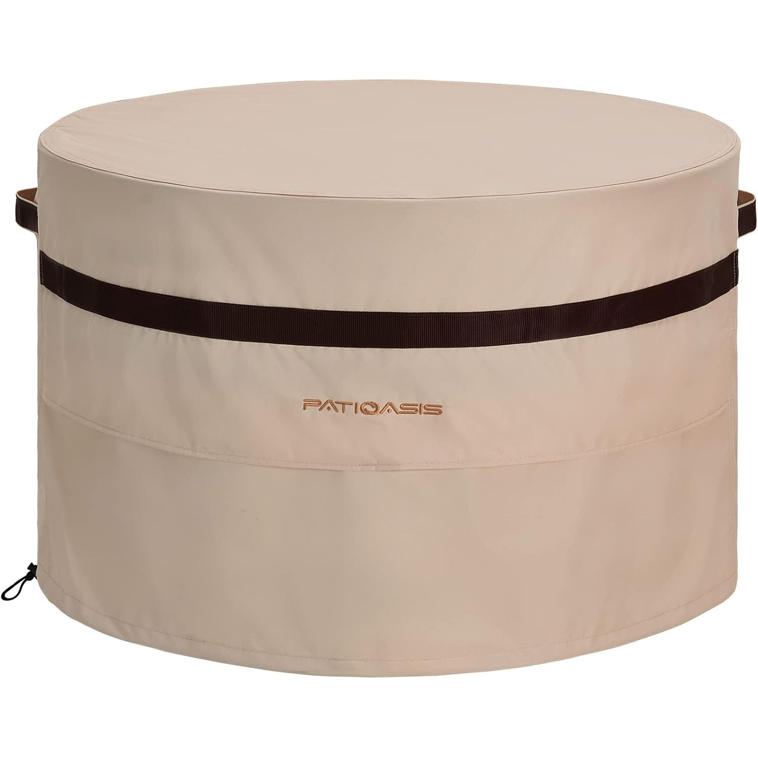 Latitude Run® Round Fire Pit Cover 36 Inch Heavy Duty Waterproof Patio ...