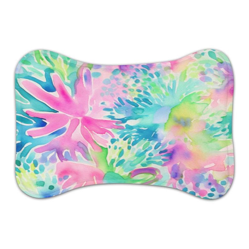 MentionedYou Creative Abstract Art - Bone Shape Feeding Mat | Wayfair