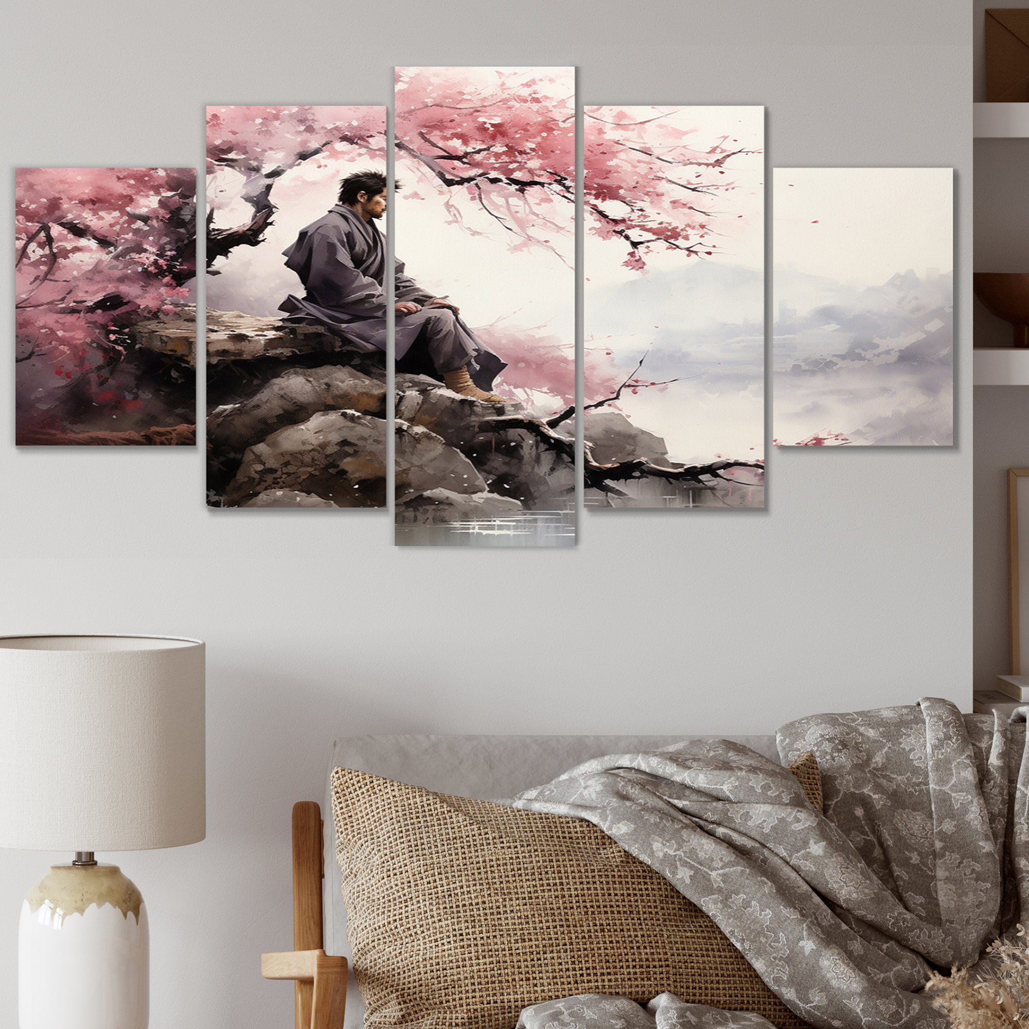 Design Art Asian Art Samurais Resolve VIII - Asian Canvas Art Print - 5 ...