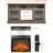 Latitude Run® 23" Electric Fireplace Insert - Ultra Thin Wall Heater ...