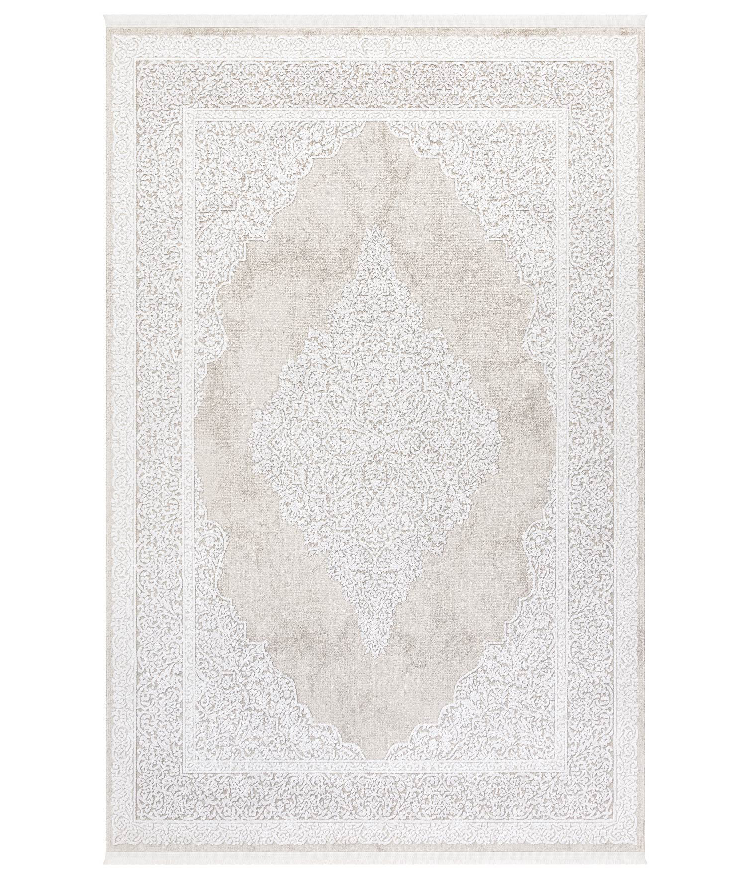 Bungalow Rose Ryen Oriental Machine Woven Tencel Area Rug in Beige ...