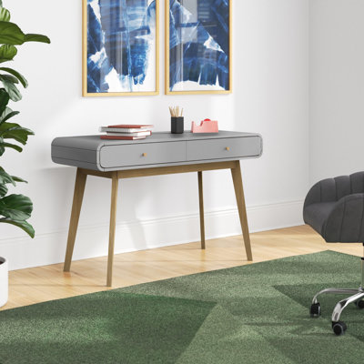 George Oliver Jenniya Writing Desk with Drawers & Reviews | Wayfair