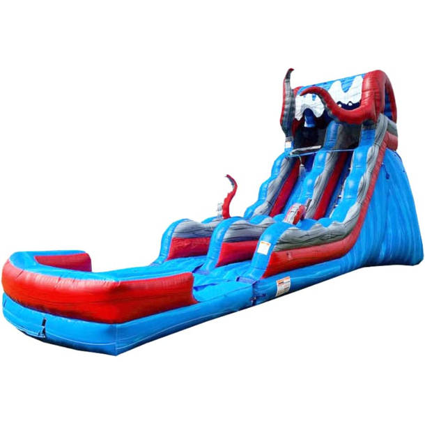 JumpOrange 19 FT Ocean Battle Commercial Grade Water Slide with Pool ...