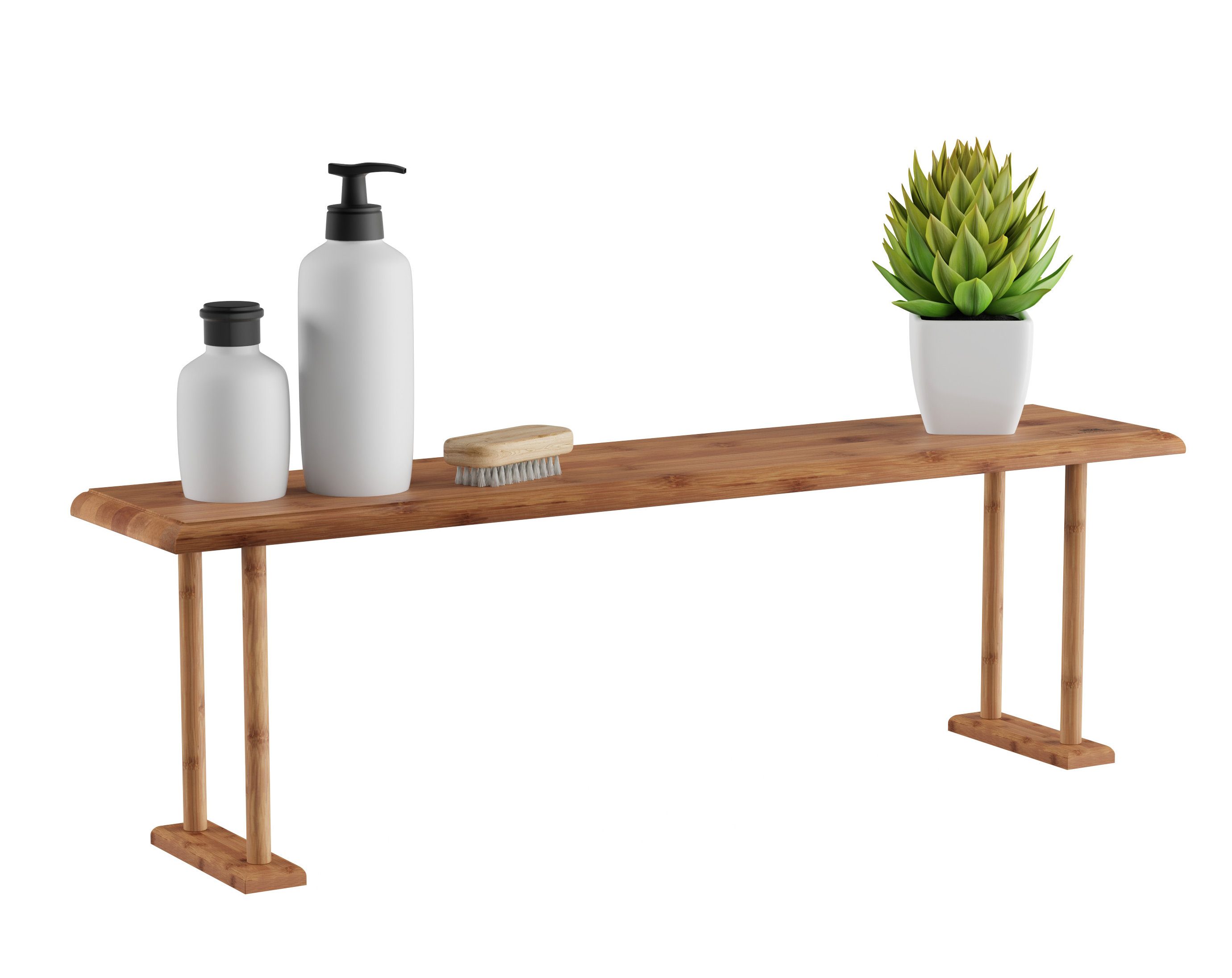 Lavish Home Bamboo Sink Shelf - Countertop Organizer Kitchen, Bathroom ...