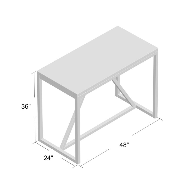 Lark Manor™ Feltonville Counter Height 48" Long Trestle Dining Table ...