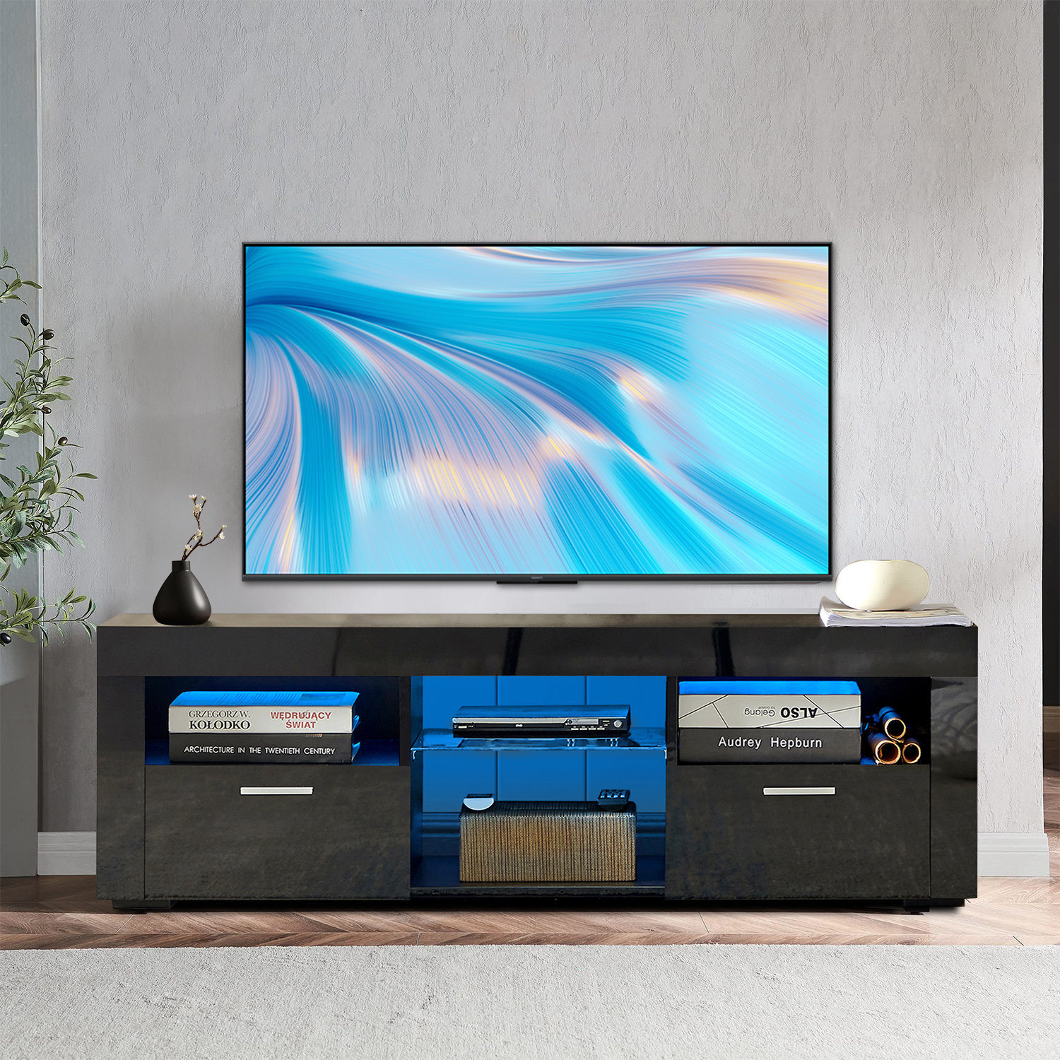 Latitude Run® Kaedyn 51.2'' W Storage Credenza | Wayfair