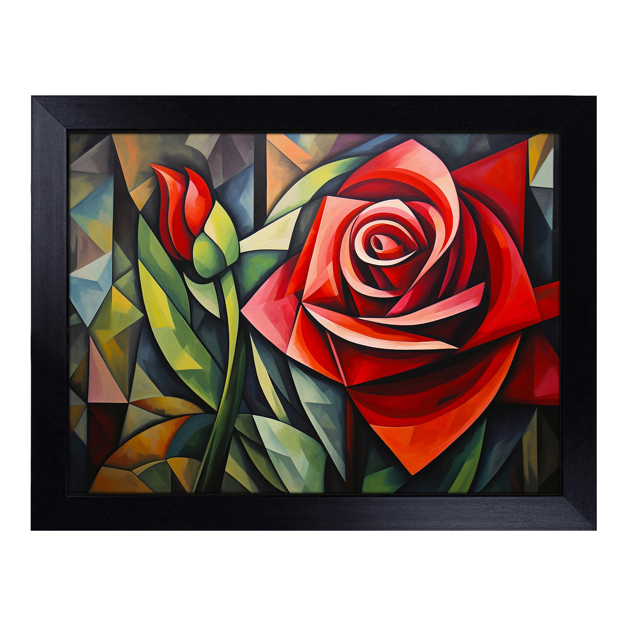 Metro Lane Rose Cubism No.2 Lap Tray with Cushion | Wayfair.co.uk