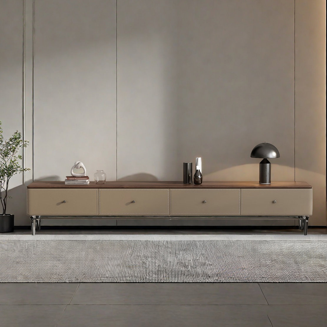 George Oliver Modern and simple square TV cabinet | Wayfair