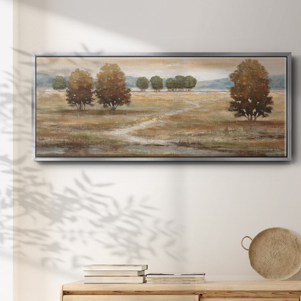 WexfordHome Linen Landscape I- Framed Canvas | Wayfair
