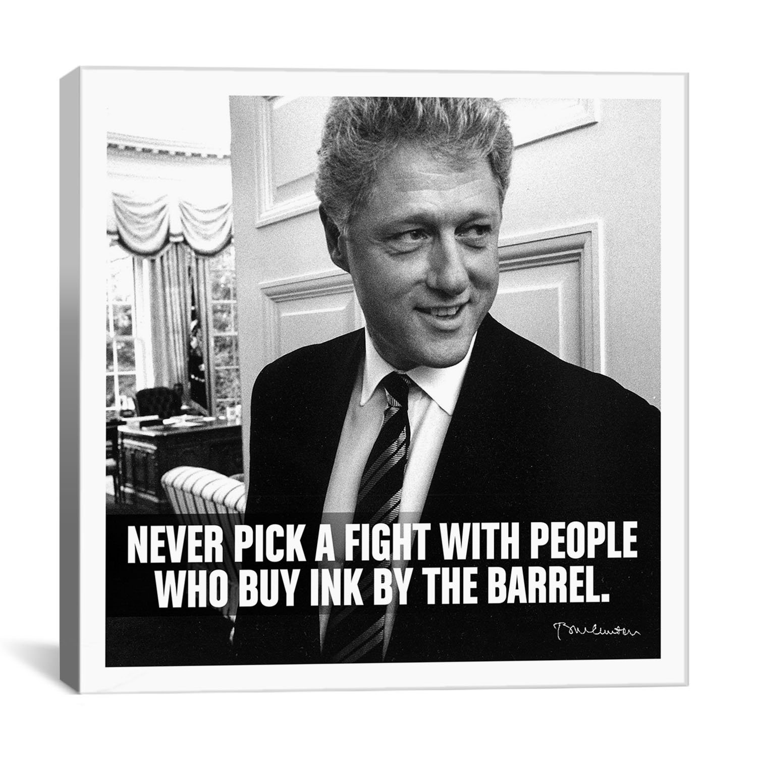 Winston Porter Icons, Heroes and Legends Bill Clinton Quote ...