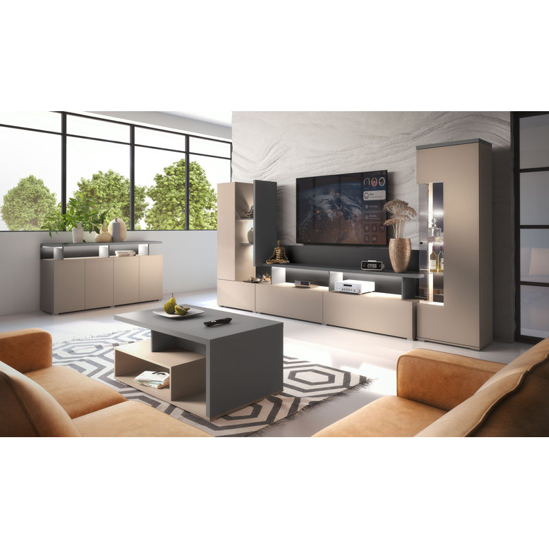 Ebern Designs Monikah Entertainment Center for TVs up to 85" & Reviews ...
