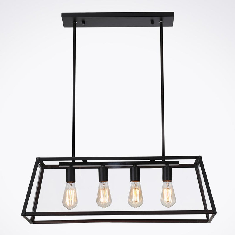 Gracie Oaks Selfridge 4 - Light Kitchen Island Linear Pendant & Reviews ...
