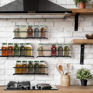 Prep & Savour Wall/ Under Cabinet Mounted Spice Rack | Wayfair